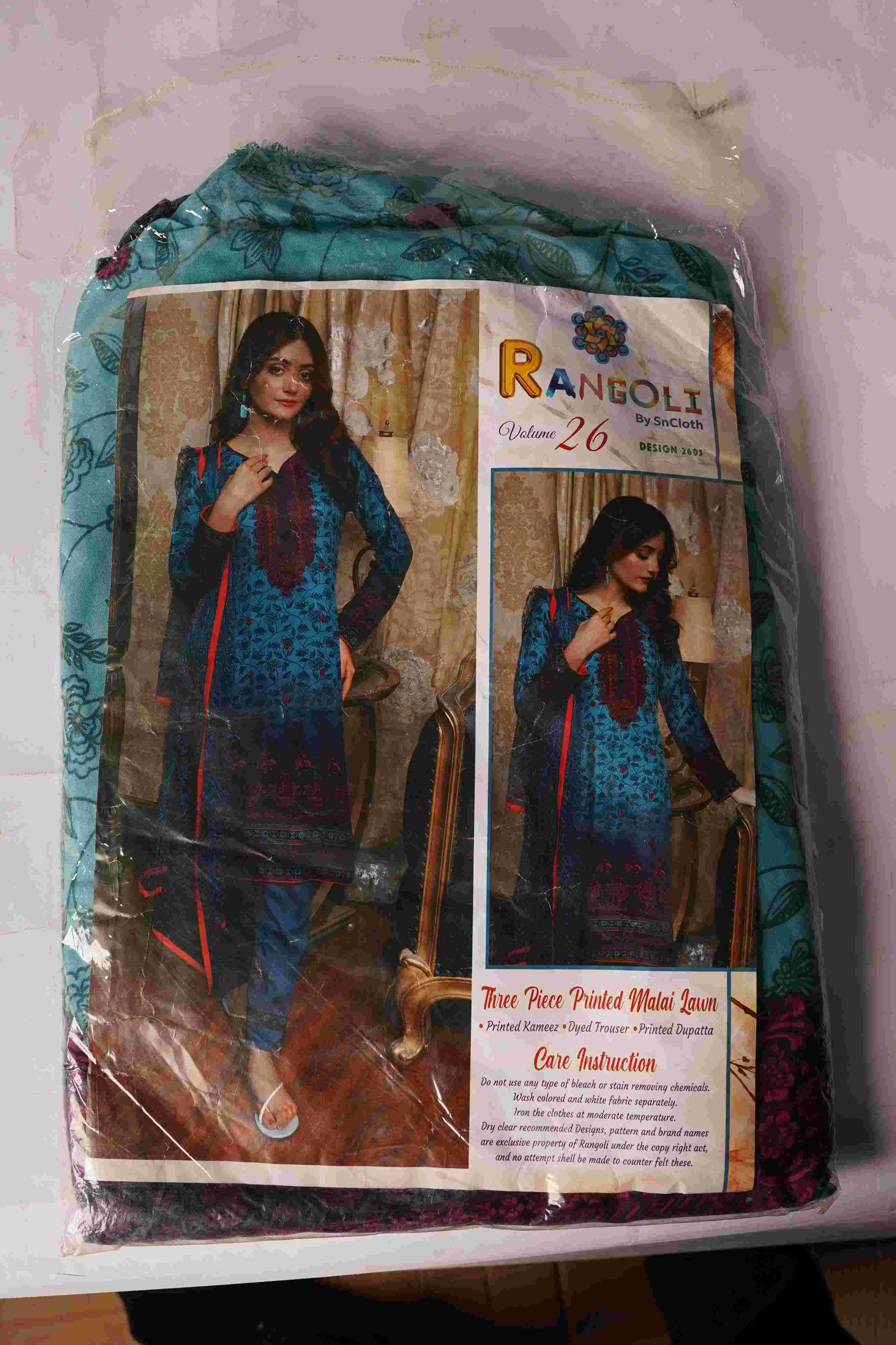 Rangoli 3 Piece Green - ReBox Pakistan – Clearance Sale on Returned ...